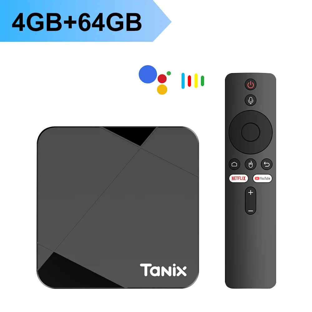 Tanix TX5 Smart TV Box Android 14 2/16 ГБ 4K Американская вилка, 4GB 64GB