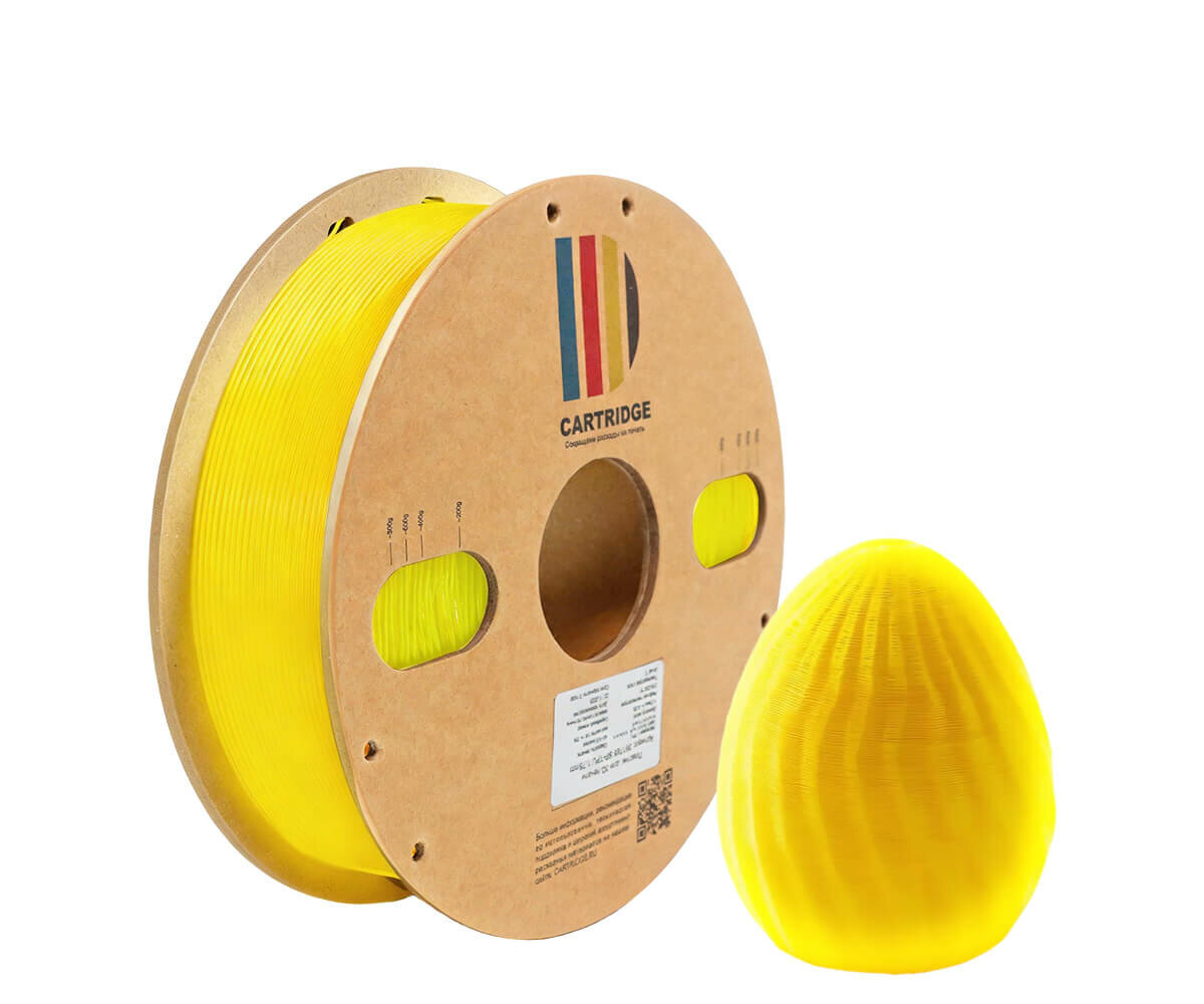 TPU 95A пластик для 3D-принтера, люминесцентный желтый, CartriDge