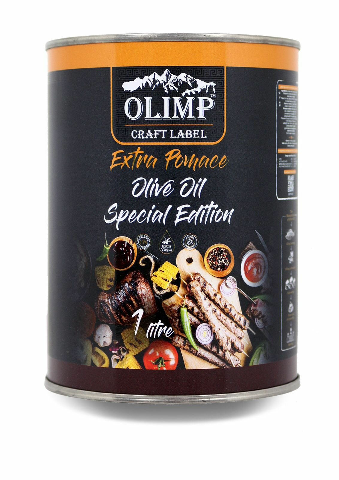 Масло оливковое рафинированное Extra Pomace OLIMP Craft Label Oliva Oil Высший Сорт, 1 л+1л