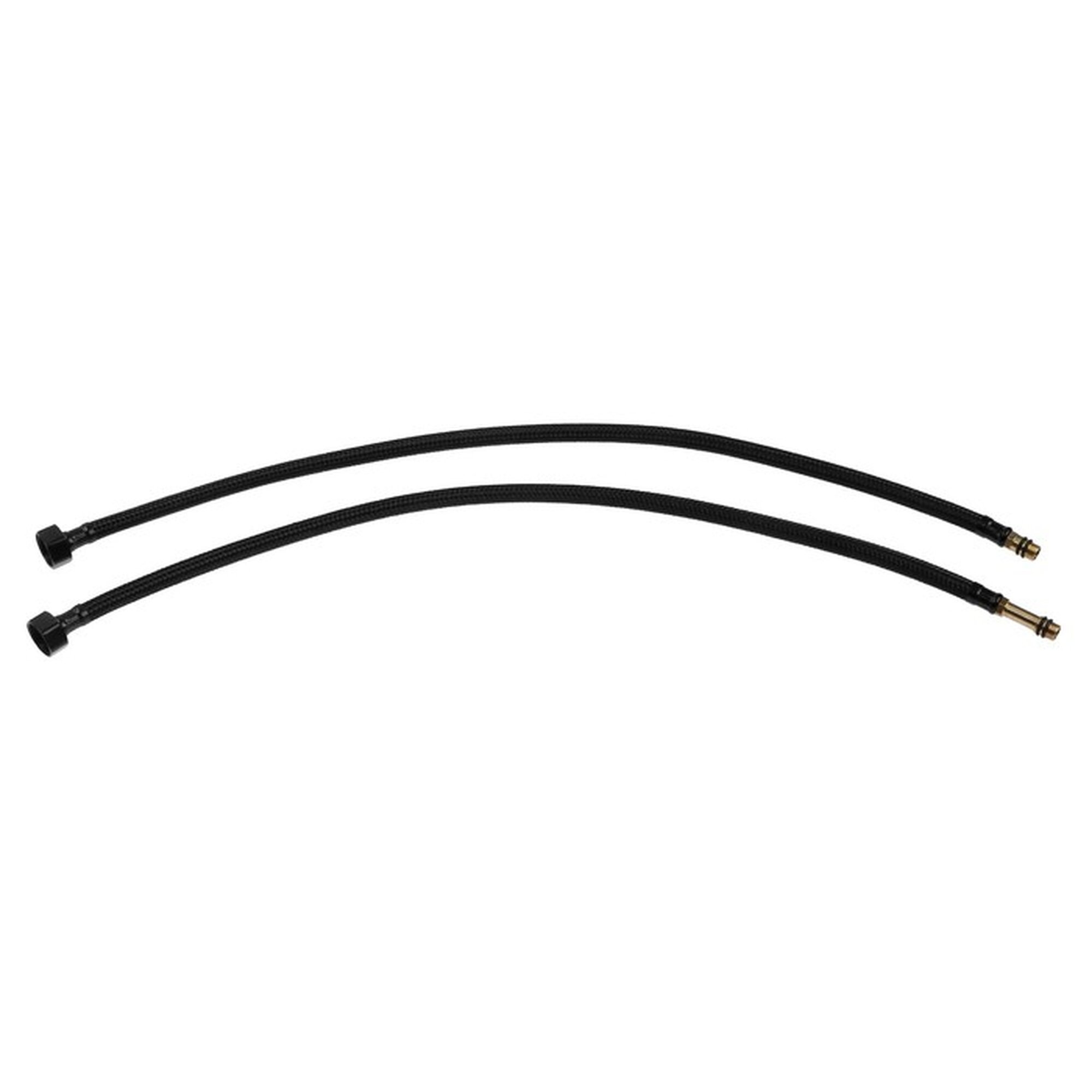 Подводка гибкая для смесителя ZEIN engr, нейлон, 1/2", М10, 60 см, набор 2 шт, черная