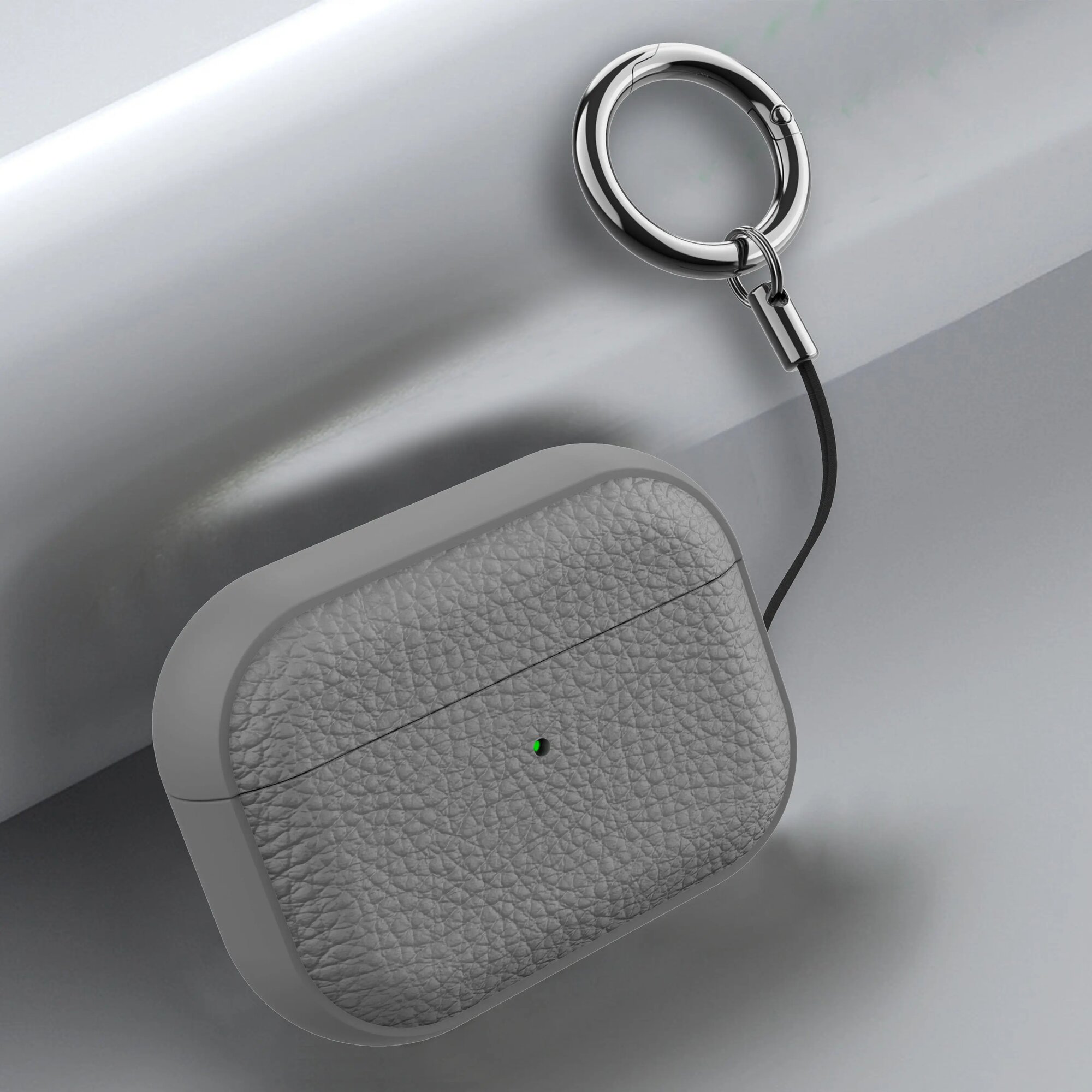 Кожаный чехол для Airpods Pro 2 Pro Airpods 1 2 3 WeFor for AirPods Pro 2, Grey