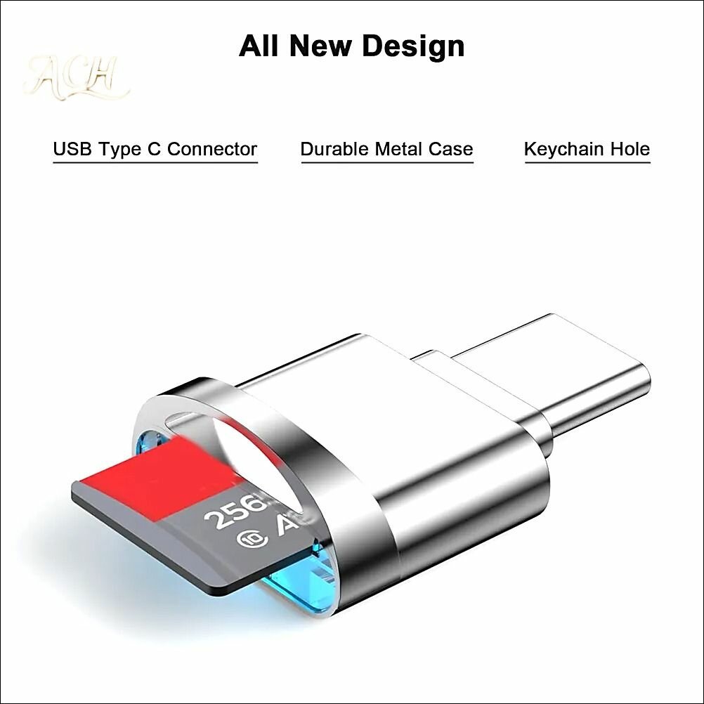 Адаптер для чтения карт Micro-SD, USB Type C - Micro-SD/TF адаптер для Type-C, B