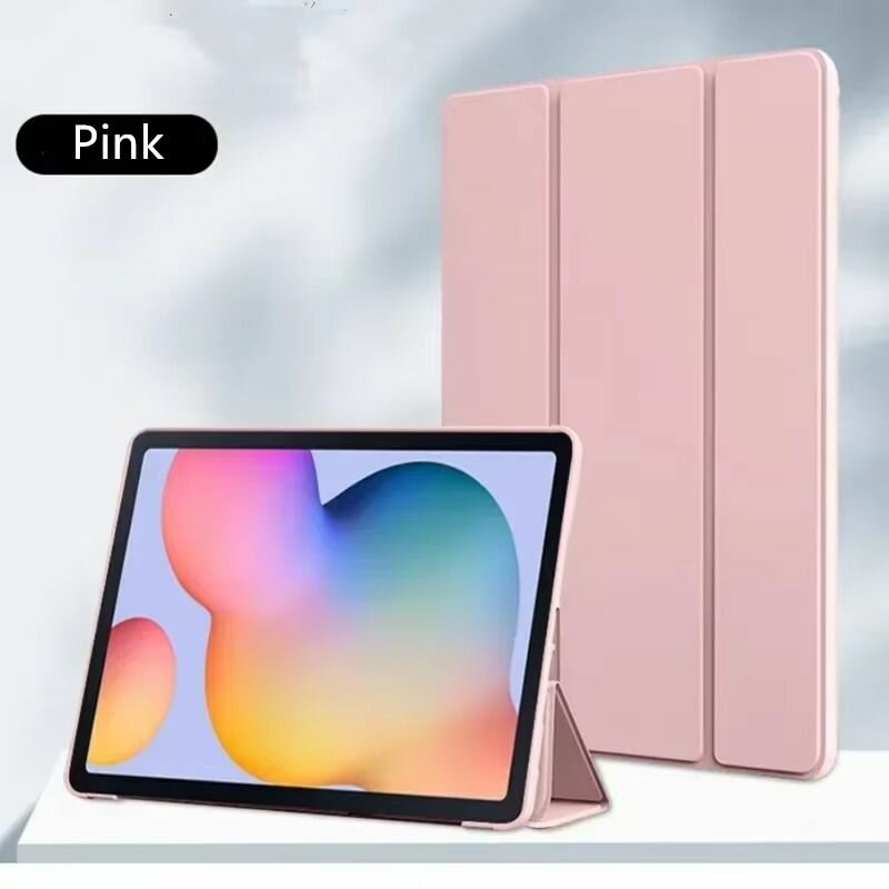Умный чехол для Samsung Galaxy Tab S6 Lite , 2020/2022/2024 , 10.4 дюйма PU кожа магнитного складывания мягкой спинки крышки настольной оболочки