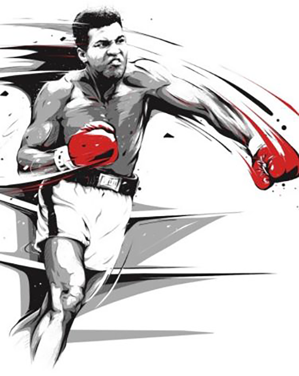 Картина по номерам "Мухаммед Али", хлопковый холст на подрамнике 40х50 см, акрил, 000 Art Hobby Home