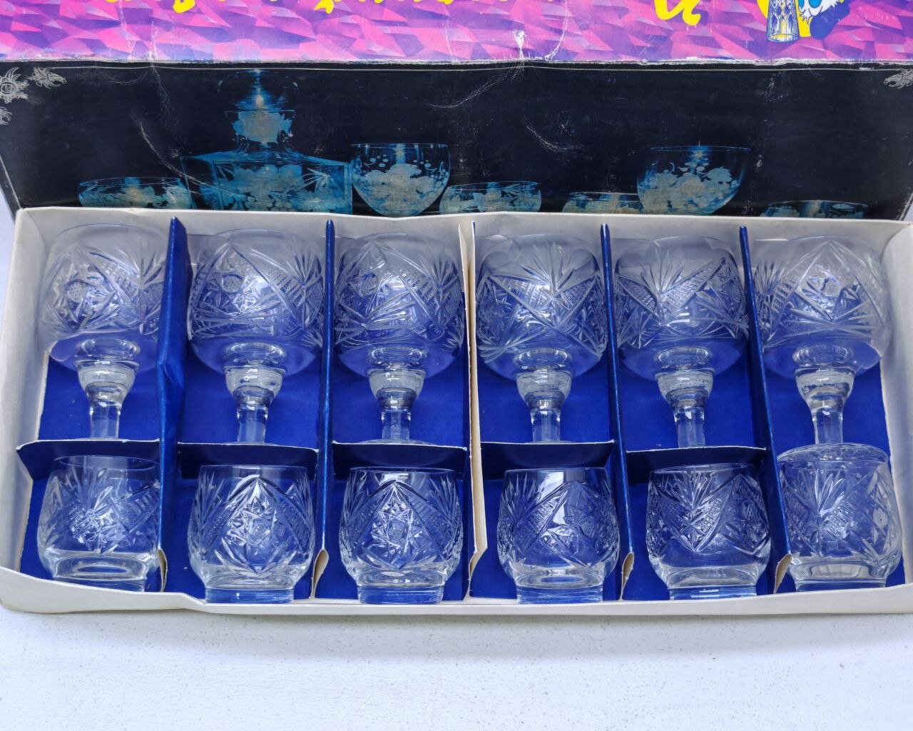 Подарочный набор стопок и рюмок "Гусь Хрустальный", 12 предметов