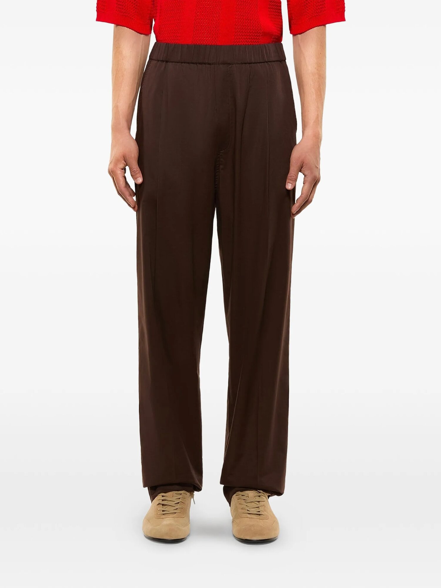 Брюки Laneus Wide trousers, размер 46, brown — фото 1