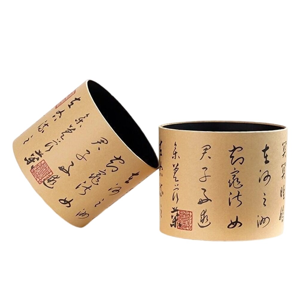 Упаковка из 2 Нежных Бумажных букетиков с цветами Украшена художественной каллиграфией