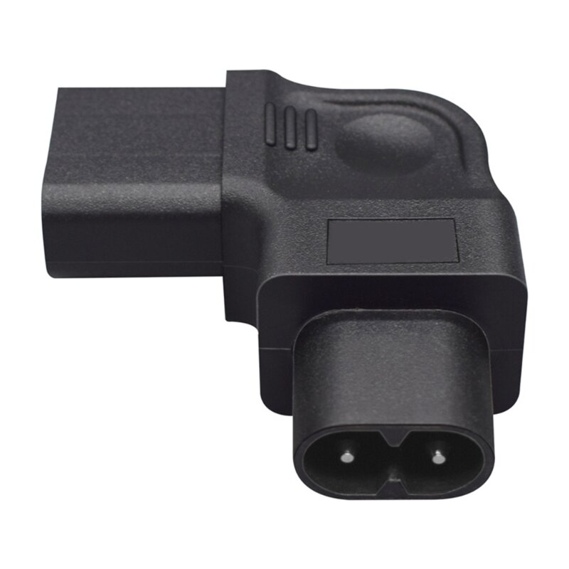 Адаптер силового кабеля PDU IEC320 C8 на C13, 8-контактный штекер-гнездо IEC, угловой разъем для электроники.