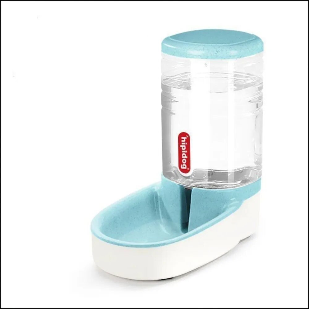 Автоматическая поилка для кошек и собак hipidog, пластиковая, голубая