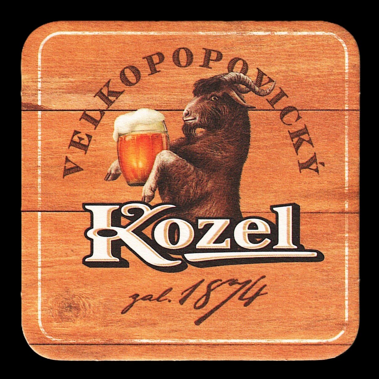 Бирдекель (костер) Velkopopovicky Kozel №3 (подставка под пивной бокал)