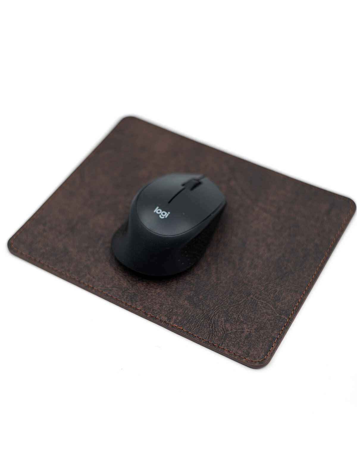 Коврик 18 х 22 см для мышки из натуральной кожи Audmorr J, NewPad M Woodland