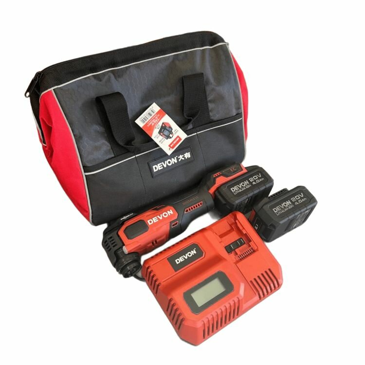 Аккумуляторный многофункциональный инструмент (реноватор) DEVON, 2 АКБ 4 Ач, З/У, сумка, 5951-LI-20-SET