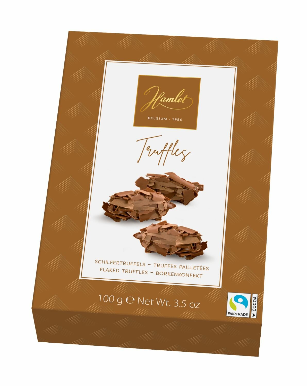 Трюфели HAMLET из молочного шоколада, обсыпанные шоколадной стружкой /картон/ 100г