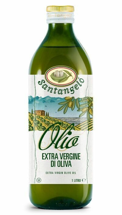 Масло SANTANGELO оливковое нерафинированное Extra Virgin /стекло/ 1л
