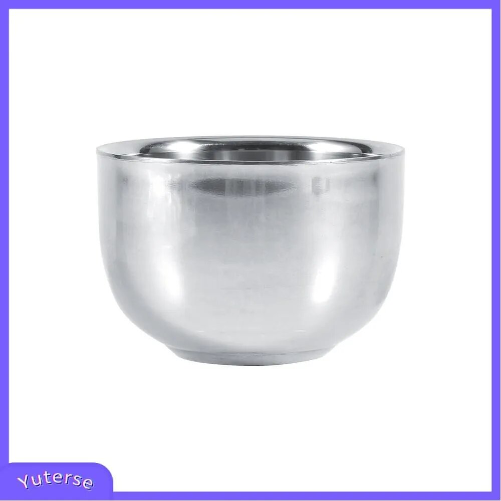 Нержавеющая чаша для бритья, легкая и прочная, для ежедневного использования