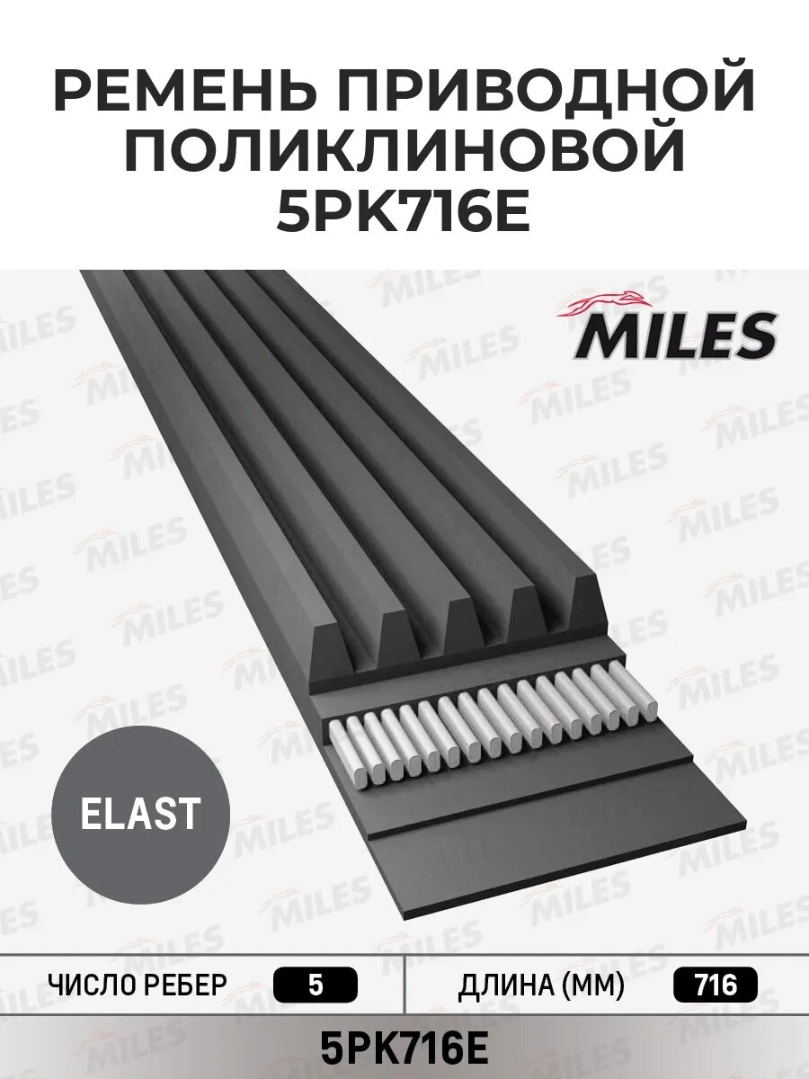 Ремень поликлиновой 5PK716E