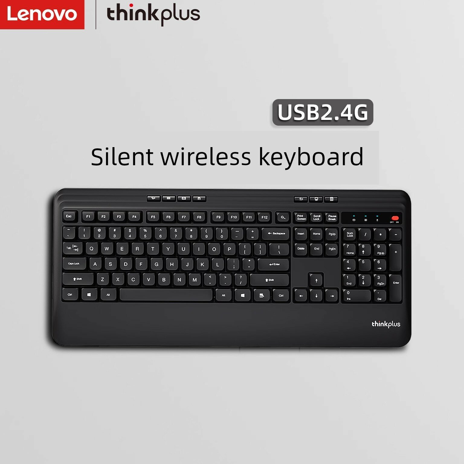 Беспроводной комплект клавиатуры и мыши Lenovo для настольных компьютеров и ноутбуков, универсальный внешний