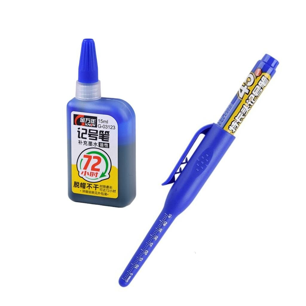 Глубокий карандаш-маркер для столярных работ, Синий