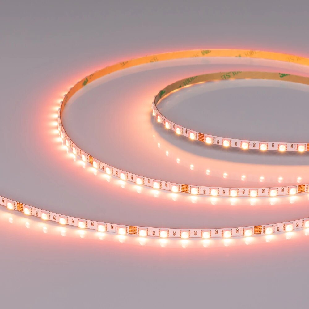 Лента RT-H96-5mm 24V RGBW-Warm-4-in-1 (10 W/m, IP20, 5m) (Arlight, узкая) 058435