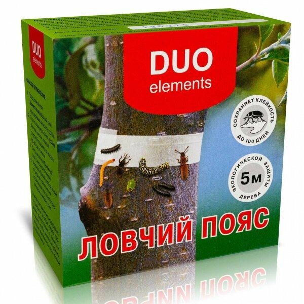 DUO Elements Ловчий пояс двусторонняя клеевая ловушка от насекомых для деревьев 5 м
