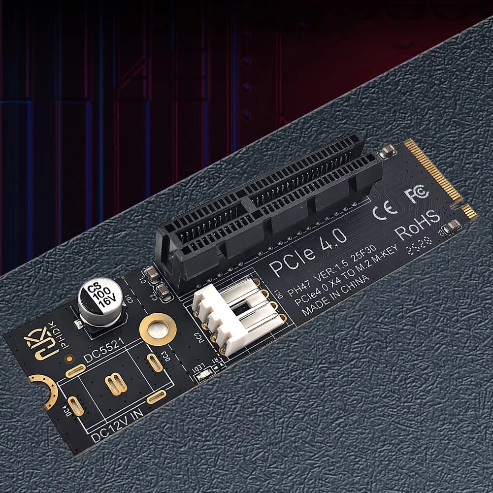 Shunmaii NGFF M.2 to PCI-E 4X Adapter Card