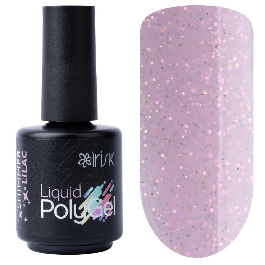 IRISK, Жидкий полигель Liquid PolyGel №33 Shimmer Lilac, 18 мл