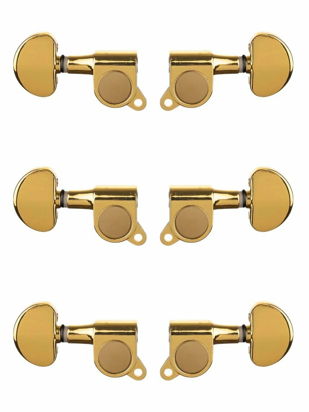 AD-016JP Комплект одиночных колков позолоченных с ручкой-грибок, закрытого типа, литой корпус, 3+3, Alice