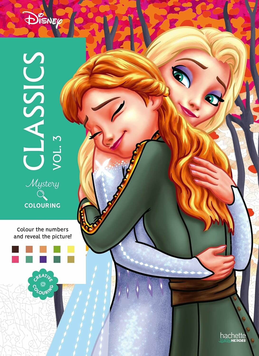 Раскраска по номерам Hachette Mystery Colouring Classics Vol. 3 Disney, Том 13 в мягкой обложке, 128 стр - 201735645X