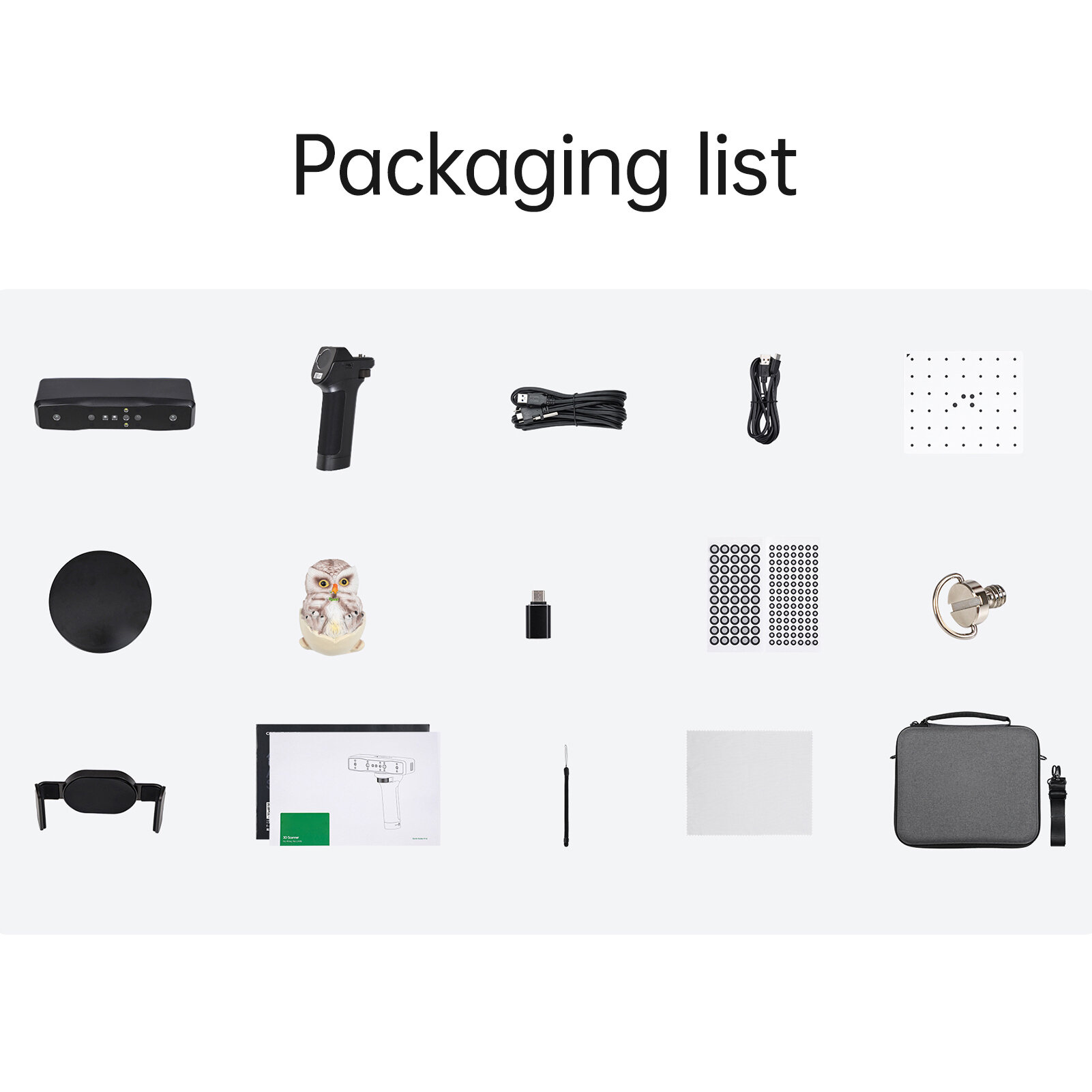 3D-сканер Creality Otter Lite, беспроводной, точность 0.05mm, 30FPS