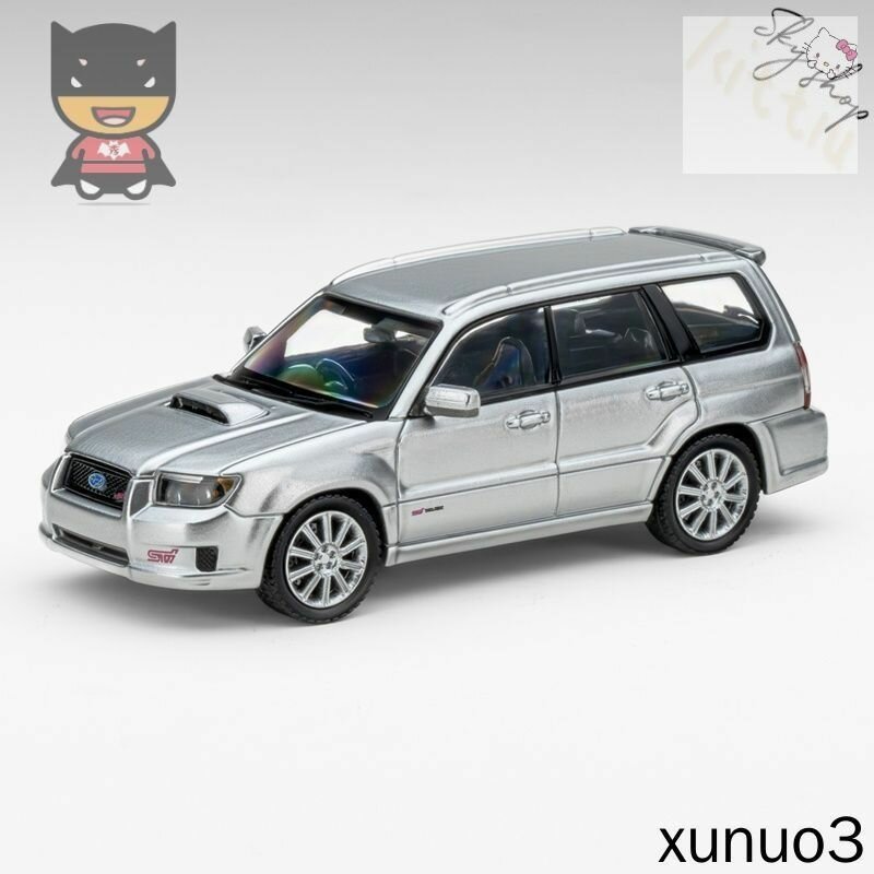 Машинка Fiberrun 1:64 Subaru Forester Silver модельки машин металлические