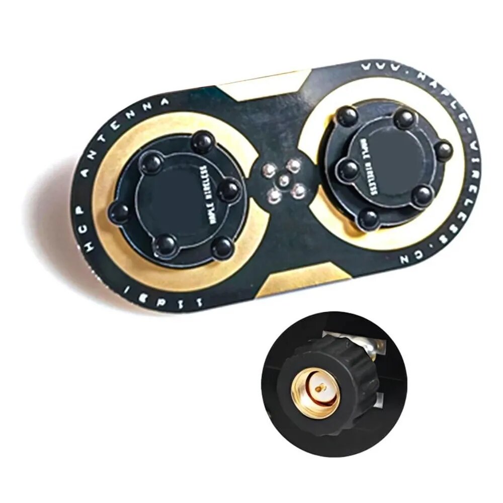 Беспроводная антенна 11dBi 5.8ГГц SMA круговая поляризованная для комплекта EV200D монитора и FPV очков, Внутренняя игла SMA