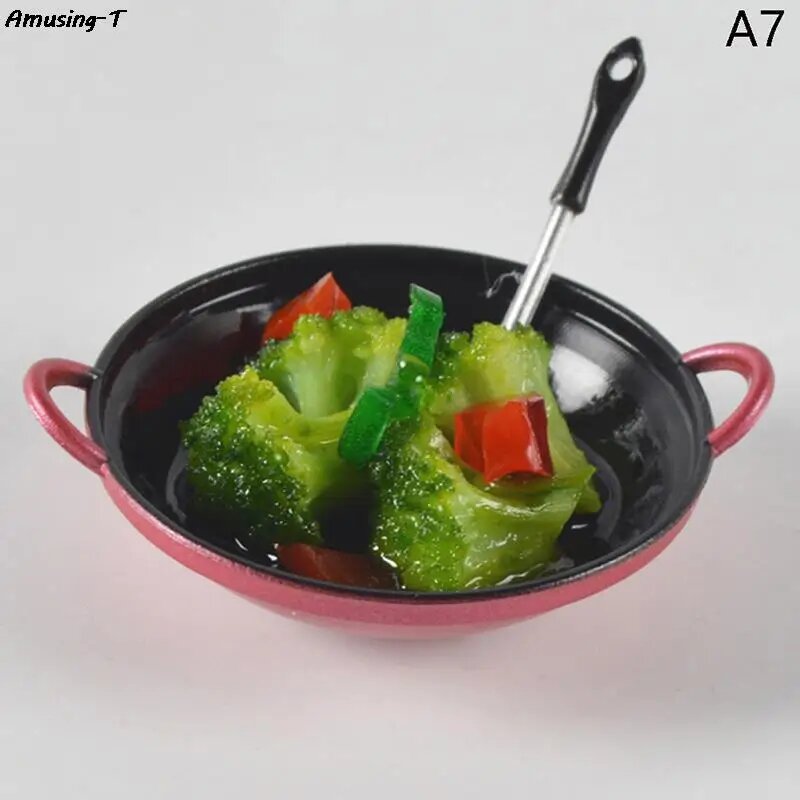 Миниатюрная кастрюля для кукольного домика, Цвет: as pic
