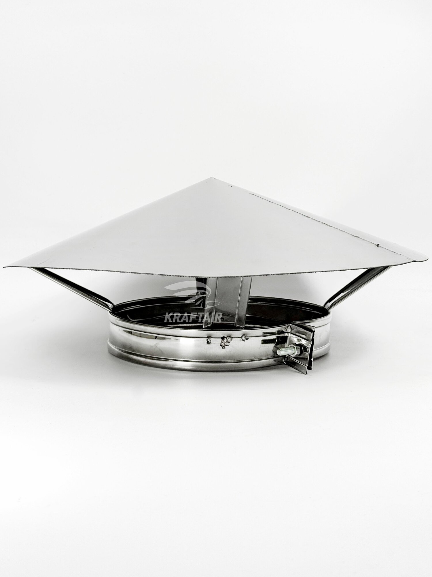 Зонт-колпак для дымохода на трубу 250 мм, нержавеющая сталь Aisi 430 0,5 мм