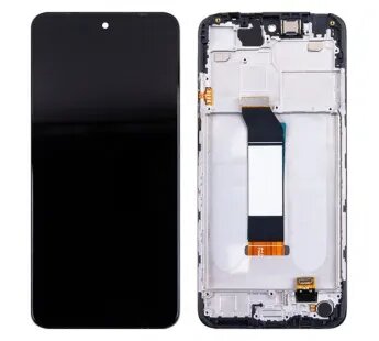 Дисплей для Xiaomi Poco M3 Pro 5G/Redmi Note 10T/10 5G (M2103K19PG/M2103K19Y) модуль с рамкой Черный - OR