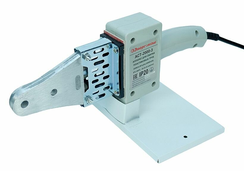 Аппарат для сварки пластиковых труб Энергомаш АСТ-2000-3 2кВ, 220А 3 насадки