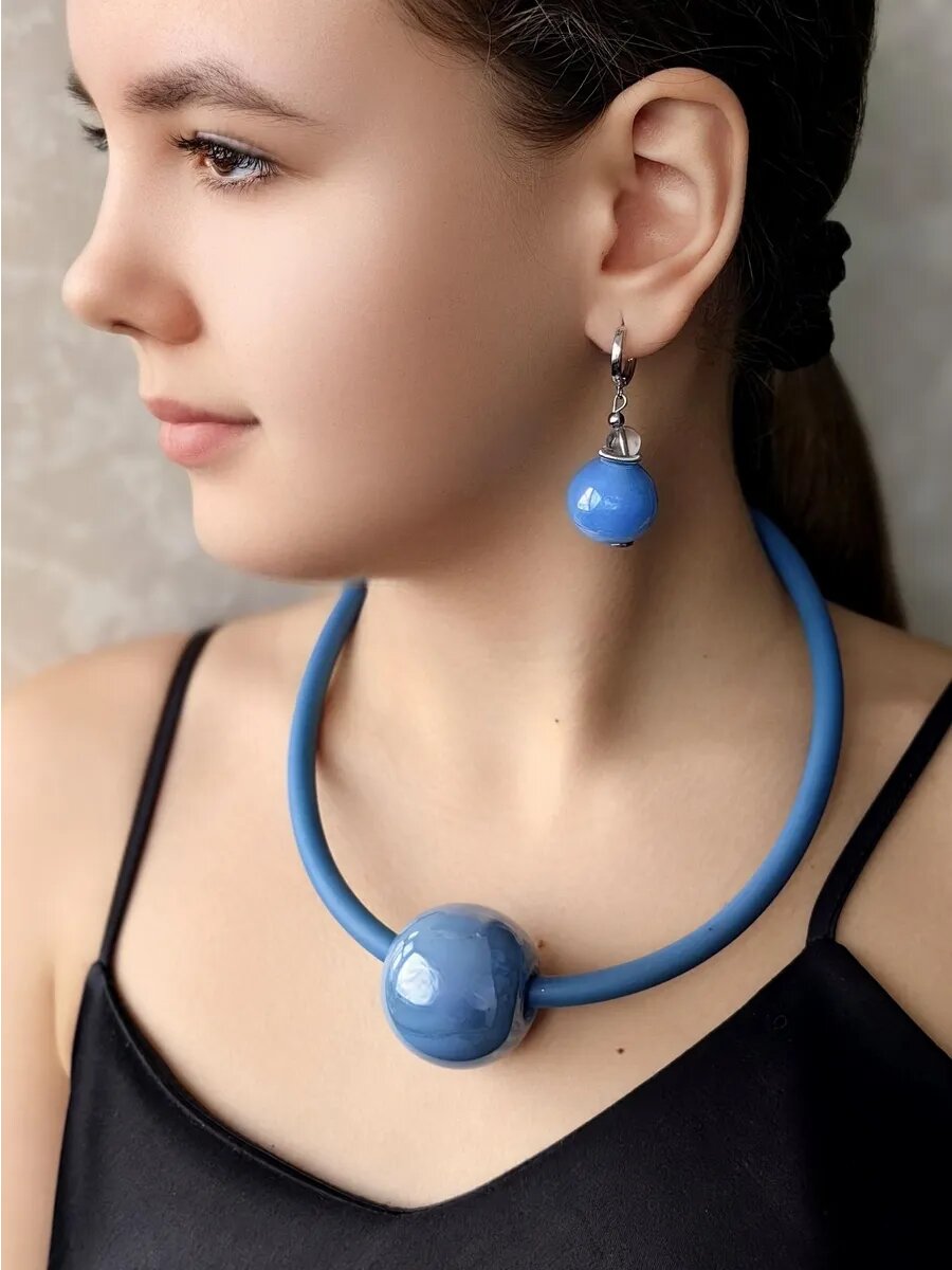 Колье, муранское стекло, стекло