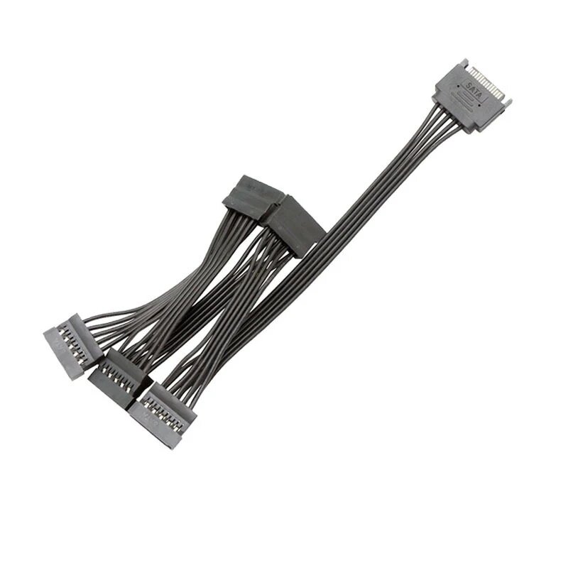 15-контактный кабель питания жесткого диска SATA «папа-мама» от 1 до 5 портов для интерфейса ПК DIY адаптер удлинителя питания Sata