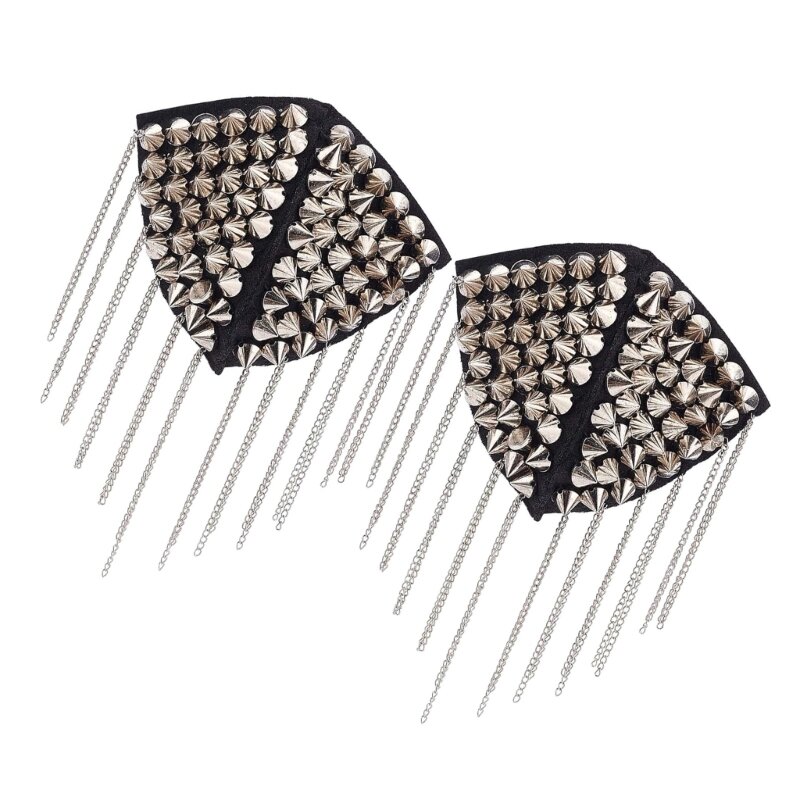 Бахрома Заклепки Плечевые Эполеты Для Украшения Одежды Пластик Металл Войлочные Материалы Конструкции