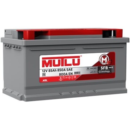 Аккумулятор Mutlu SFB LB4.85.080. A, 315x175x175, обратная полярность, 85 Ач