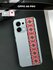 Силиконовый чехол на Oppo A6 Pro / Оппо A6 Про с принтом Красно-черный орнамент