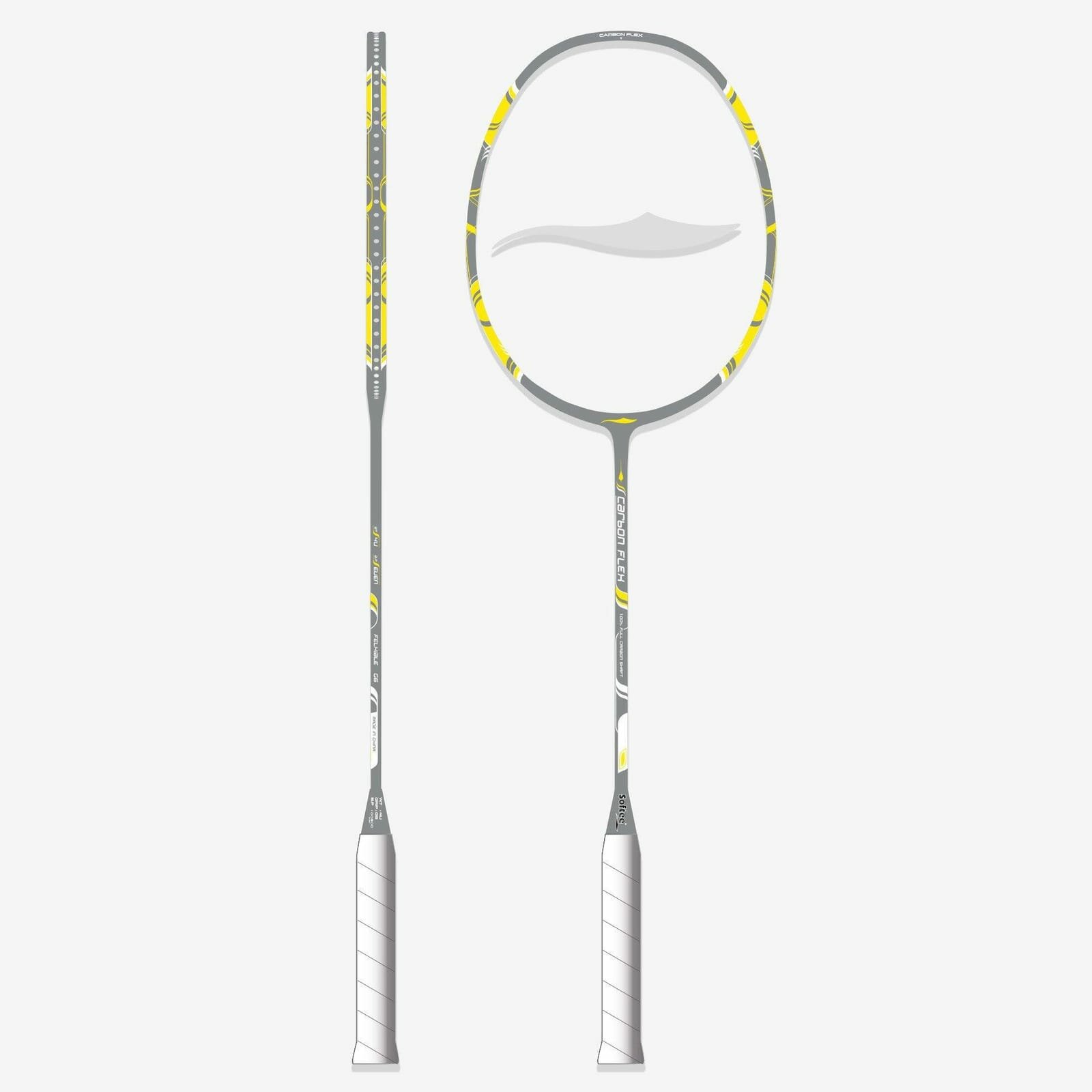 DECATHLON ракетка для бадминтона Softee B3000 New, серый/желтый, 67 см, 107 г