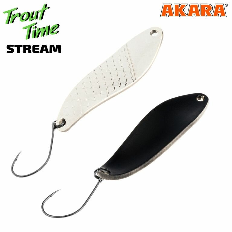 Блесна колебалка Akara Trout Time Stream ATS-40-4/0-18/SIL