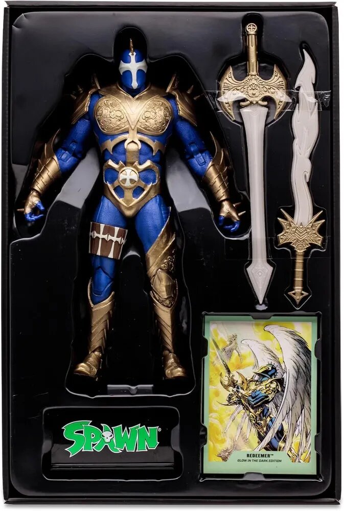 Фигурка McFarlane Toys Redeemer Glow in the Dark Edition, ABS пластик, коллекционная, на подставке, сгибаются руки/ноги