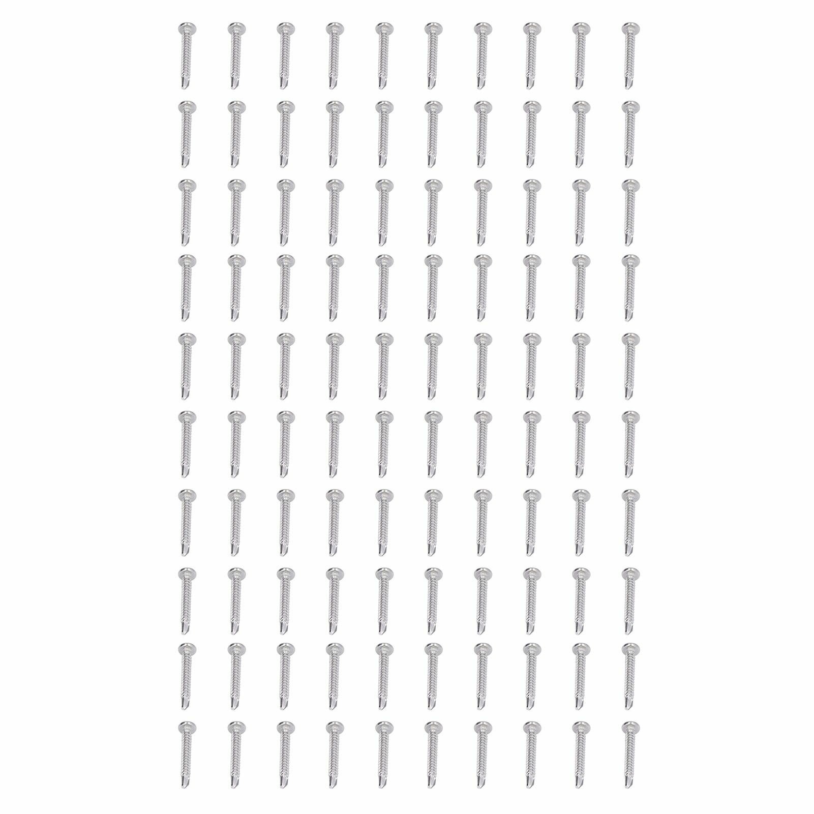 100 шт саморезов M4.2x32 с круглой головкой