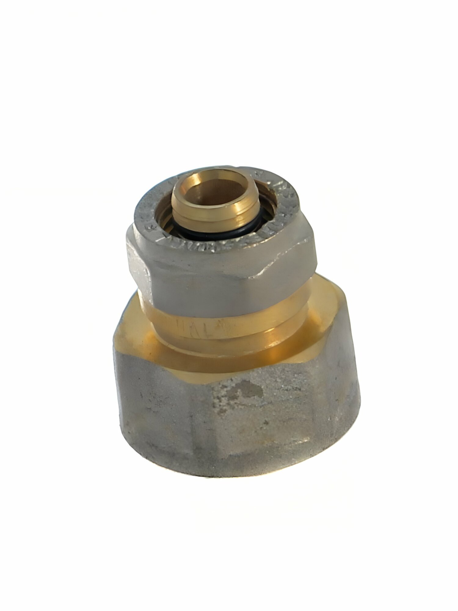 Металлопластиковая муфта d16х3/4", внутренняя резьба, с цангой и гайкой, Frap, F305.1605