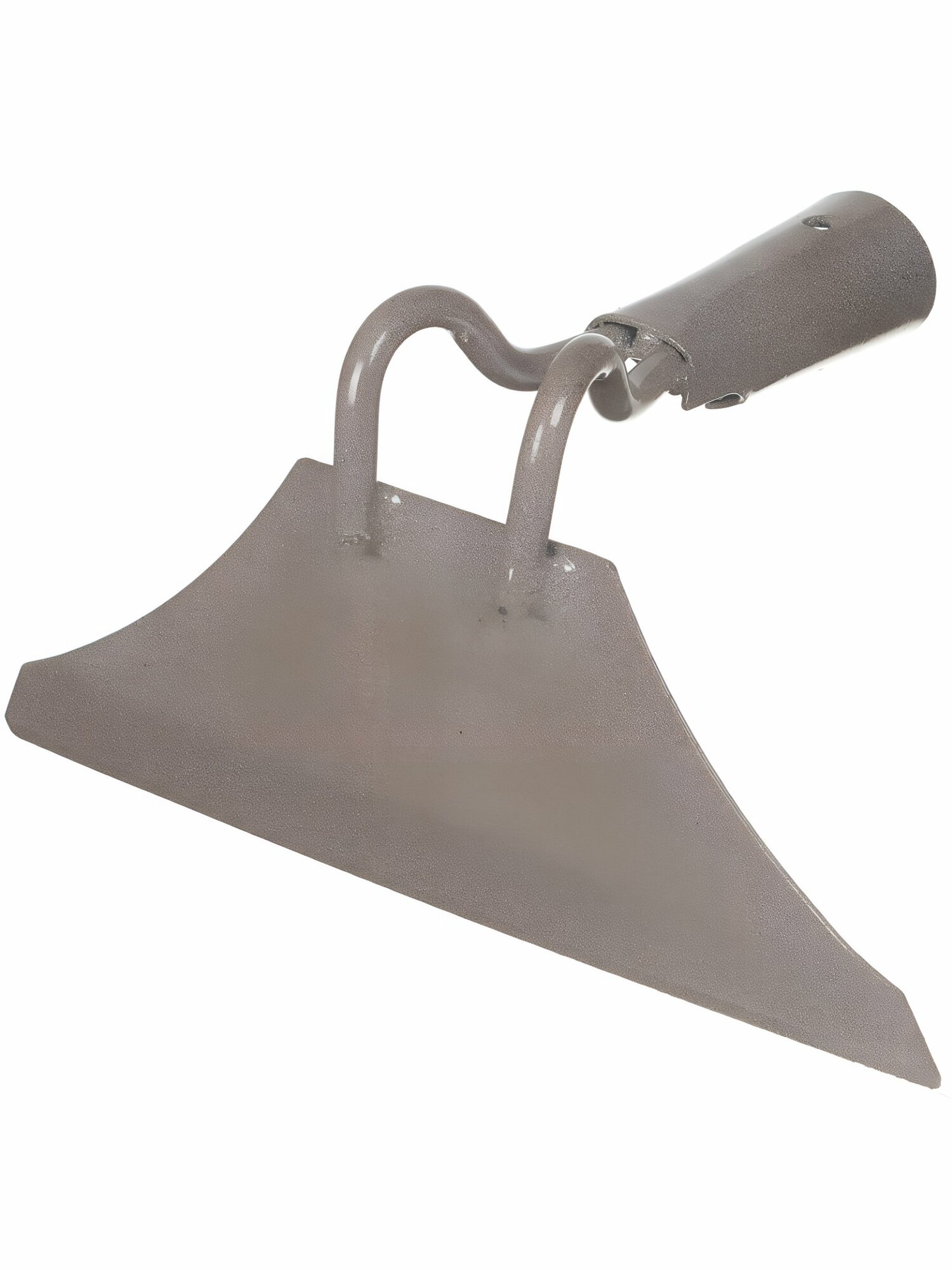 Тяпка садовая 220х80 мм для прополки и аэрации почвы, порошковая окраска, без рукояти, коричневая, сделано в России.