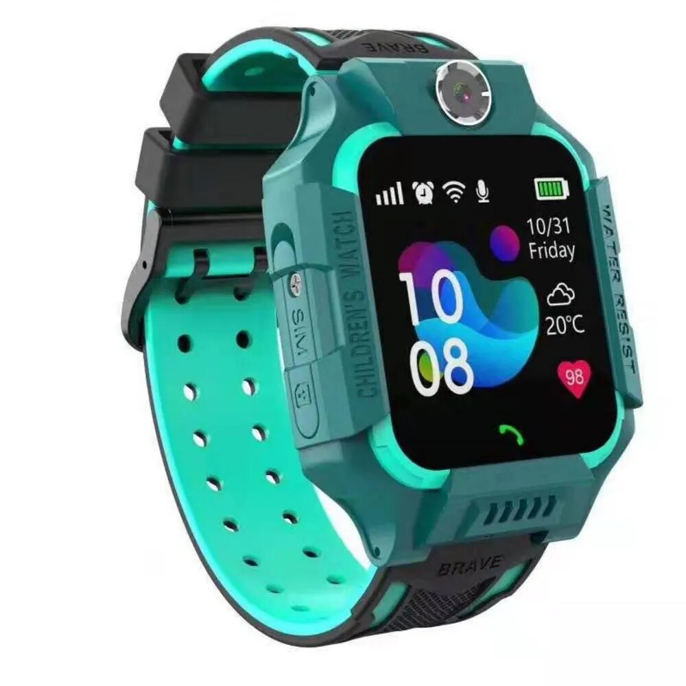 Kiboule Умные часы Z6 детские смарт-часы с сенсорным экраном, GPS, водонепроницаемостью IP67