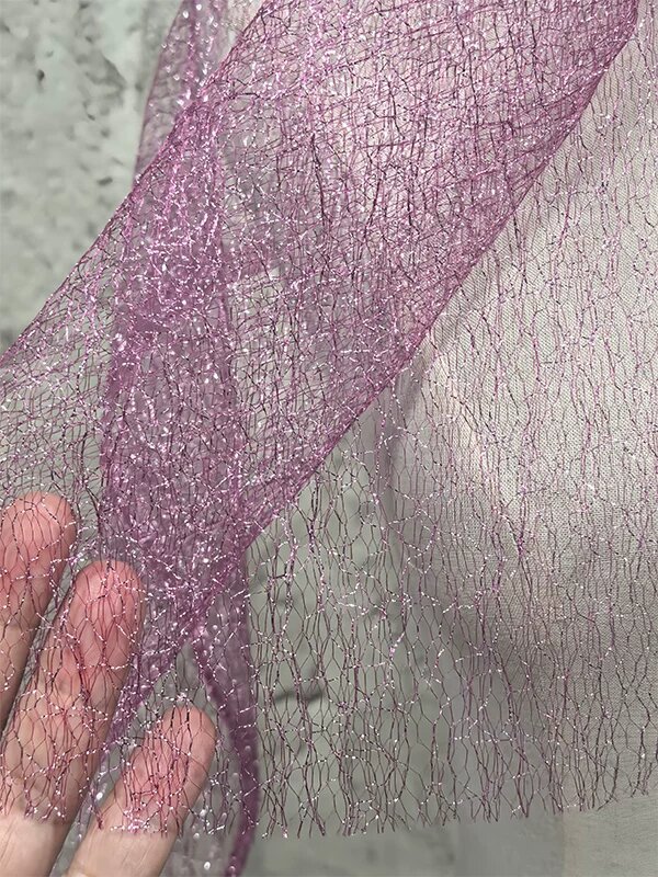 Симфония асимметричный вырез прозрачный блеск мягкая сетка марлевое свадебное платье кукла diy прозрачная дизайнерская