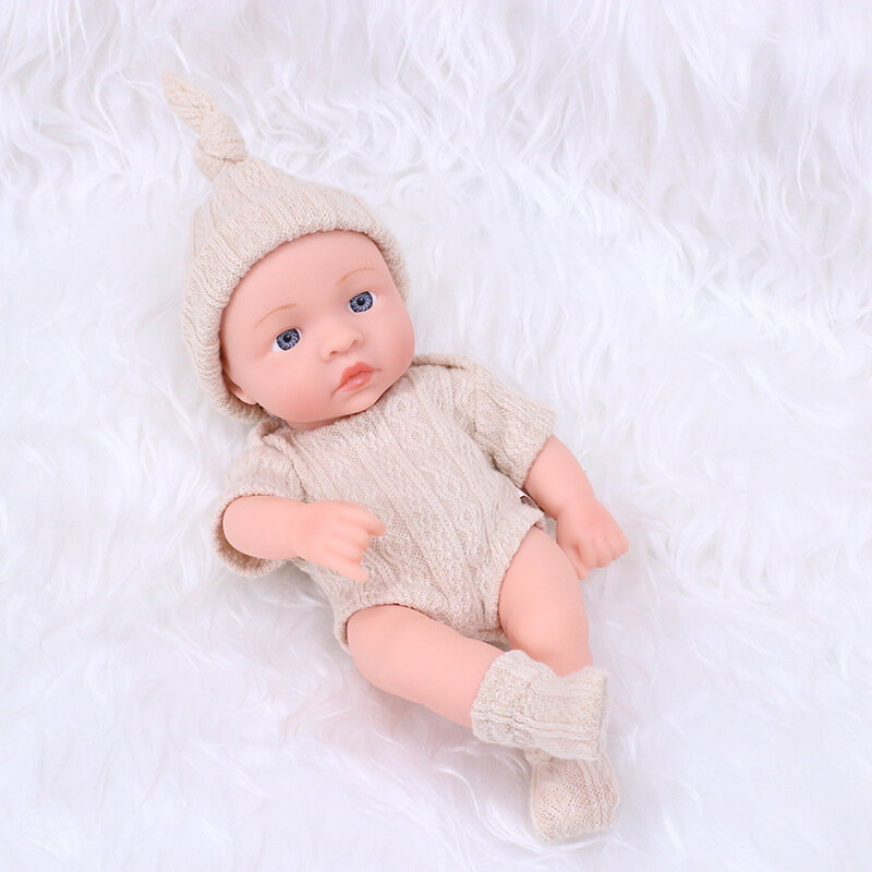 Новая кукла реборн 20 см, маленький размер, большой палец, детская эмалированная мягкая резиновая кукла-симулятор, игрушка