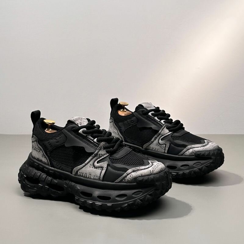 LUO Обувь женская Высокая обувь Мартенские ботинки стиль ретро/Black